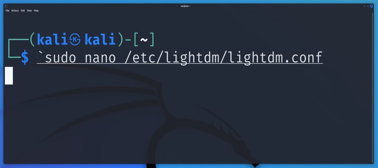 How To Enable Autologin In Kali Linux - By G7RDX